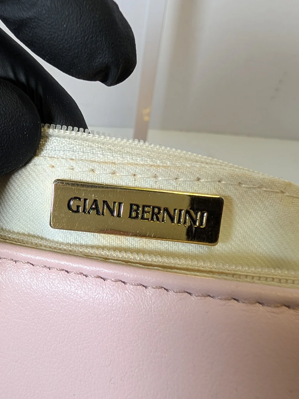 Giani Bernini | Bags | Giani Bernini Blush Pink Leather Crossbody With ...